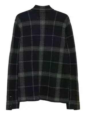 Eric Bompard Tartan Jacquard Overshirt - Blue