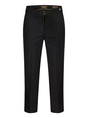 MOORER Buckle-detail Tailored Trousers - Black