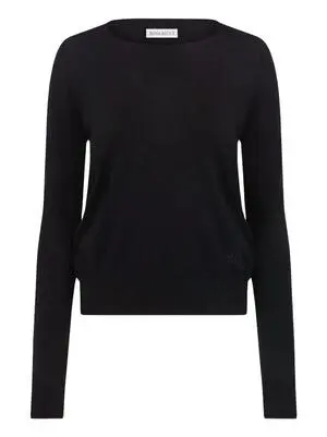 Nina Ricci Open Back Bow Detail Sweater - Black