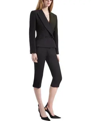 Nina Ricci Jacquard Cropped Trousers - Black