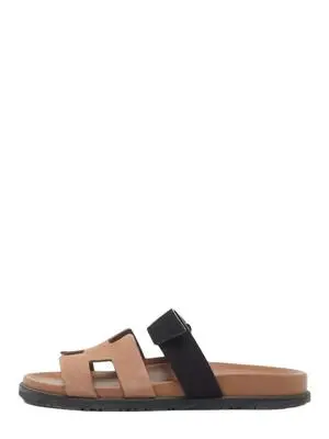 Hermès Hermès Chypre Touch-Strap Sandals Neutrals