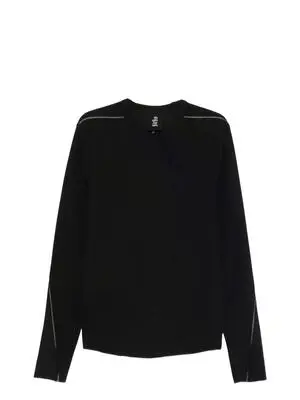 THOM KROM Contrast-stitch Sweater - Black