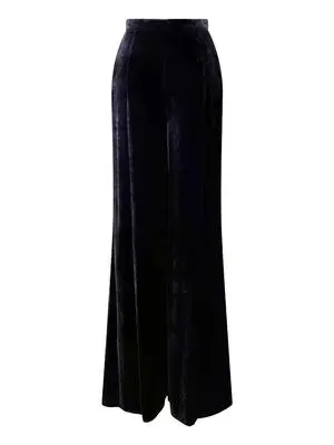 Alberta Ferretti Velvet Maxi Skirt - Blue