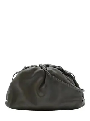 Bottega Veneta 2012-2026 Lambskin The Mini Pouch Crossbody Bag - Brown