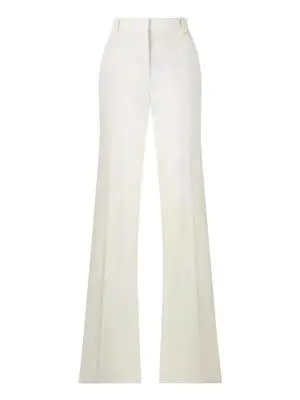 Alberta Ferretti Pressed Crease Trousers - White