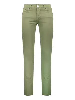 MOORER Sage Straight-cut Trousers - Green