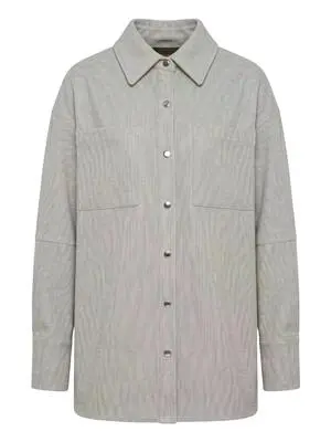 MOORER Moorer Textured Finish Button-Fastening Shirt