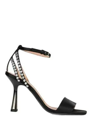 ALBERTA FERRETTI Alberta Ferretti Crystal-Embellished Ankle-Strap Sandals