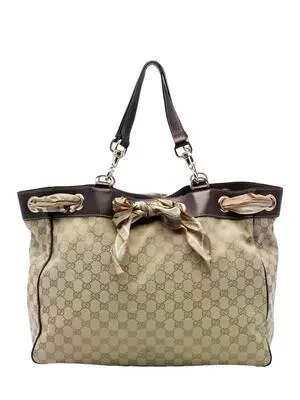 Gucci Gg Canvas Positano Tote Bag - Neutrals