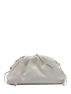 Bottega Veneta 2012-2026 Lambskin The Mini Pouch Crossbody Bag - White