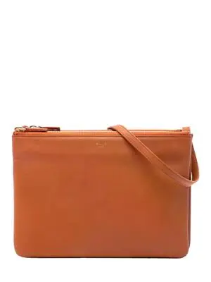 Celine Large Lambskin Trio Crossbody Bag - Brown