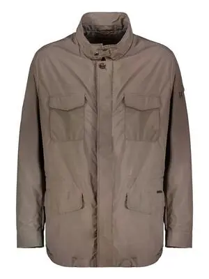 MOORER High-neck Multi-pocket Jacket - Neutrals