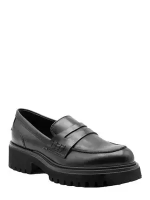 GUGLIELMO ROTTA Lug-sole Platform Loafers - Black
