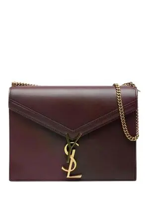Saint Laurent Saint Laurent Smooth Calfskin Monogram Cassandra Clasp Shoulder Bag Red