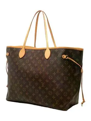 LOUIS VUITTON Louis Vuitton Monogram Neverfull GM Tote Bag Brown