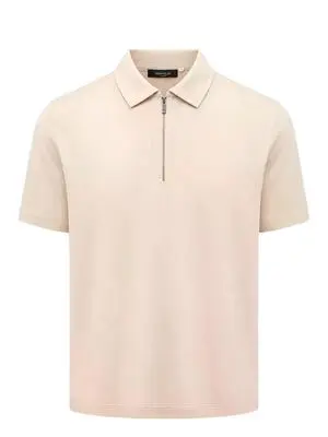 TOMBOLINI Quarter-zip Polo Shirt - Neutrals
