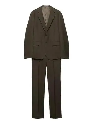 Prada Single-breasted Wool Suit - Green