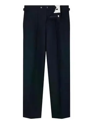 FURSAC Tailored Herringbone Trousers - Blue