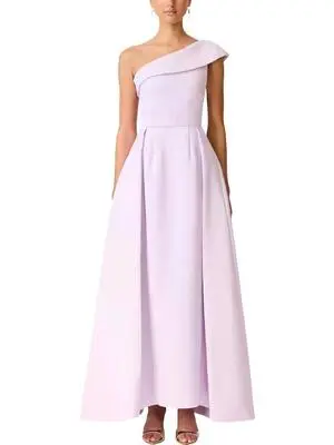 ELLIATT One-shoulder Pleated Maxi Dress - Pink