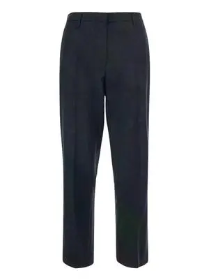 TELA Straight-leg Wool Trousers - Grey