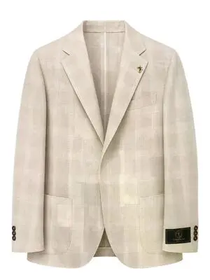 TOMBOLINI Check-pattern Notched-lapels Blazer - Neutrals