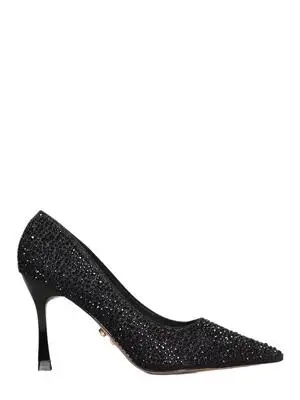 TWENTY FOURHAITCH Teylor Crystal-embellished Pointed-toe Pumps - Black