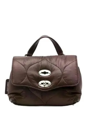 ZANELLATO Quilted Postina Clutch Bag - Brown