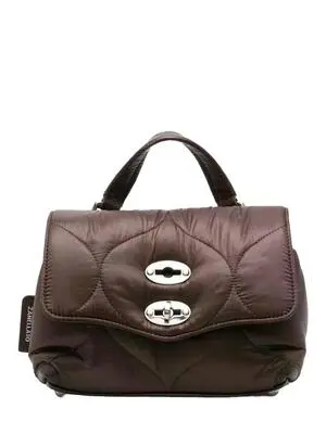 ZANELLATO Quilted Postina Clutch Bag - Brown