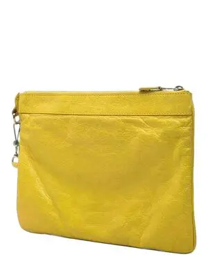 Balenciaga Balenciaga 2013 Lambskin Motocross Giant 12 Clutch Bag Yellow