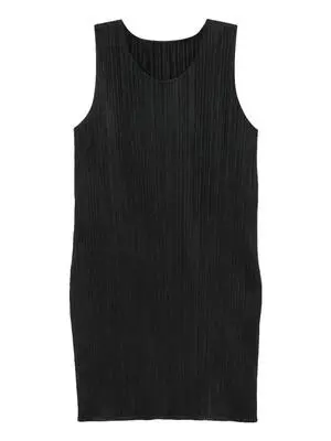 Issey Miyake Sleeveless Midi Dress - Black