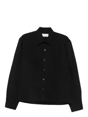 Studio Nicholson Long-sleeve Button-up Overshirt - Black