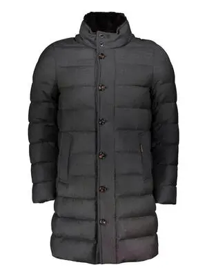 MOORER Moorer Padded Coat With Fur Collar