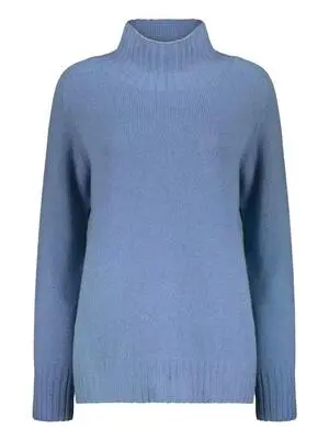 MOORER High-neck Cashmere Sweater - Blue