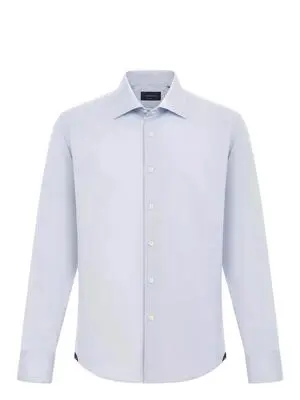 TOMBOLINI Spread-collar Long-sleeve Shirt - Blue
