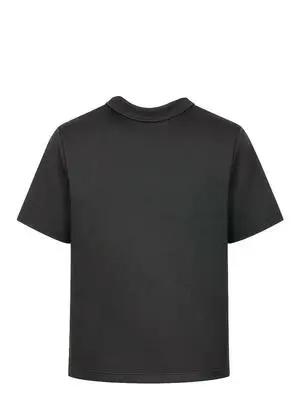 TOMBOLINI Quarter-zip Polo Shirt - Black