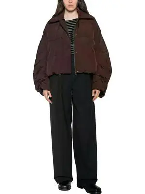 Christian Wijnants Jani Quilted Puffer Jacket - Brown