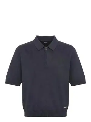 TOMBOLINI Zip-fastening Short-sleeve Polo Shirt
