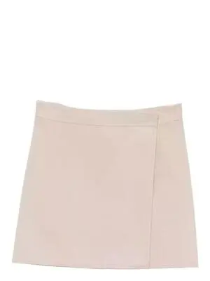 SEMICOUTURE Straight-hem Mini Skirt - Neutrals