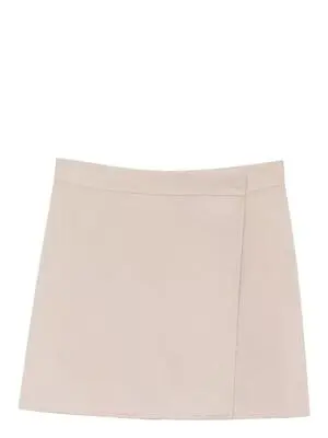 SEMICOUTURE Straight-hem Mini Skirt - Neutrals
