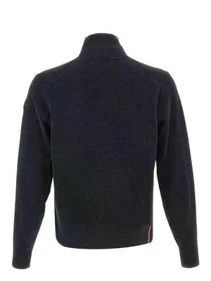 RRD Velvet Full Zip-up Cardigan - Blue