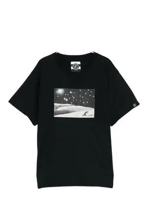 AGNES B. Graphic Print T-shirt - Black