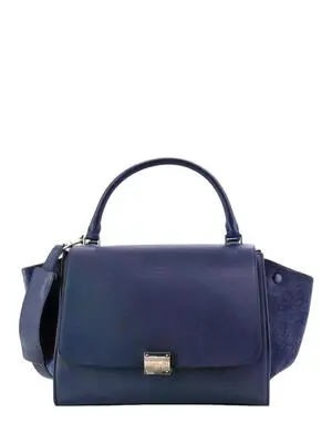 Celine Medium Trapeze Satchel - Blue