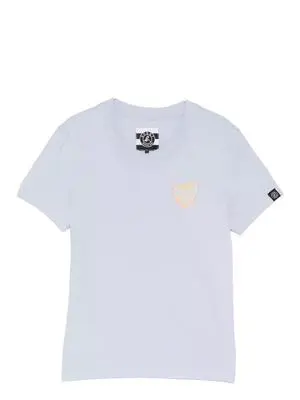 AGNES B. Logo Embroidered T-shirt - Blue