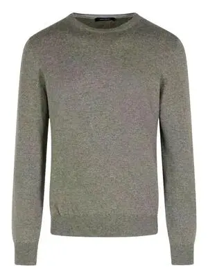 GRAN SASSO Cashmere Crew Neck Sweater - Brown