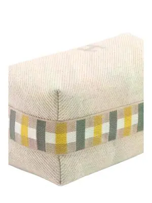 Hermès Small Wool Bride A Brac Au Carre Case Vanity Bag - Neutrals