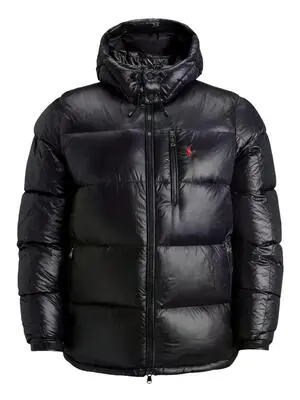 Polo Ralph Lauren Gorham Glossed Hooded Down Jacket - Black