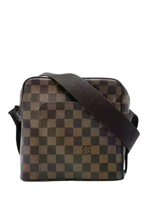 LOUIS VUITTON Damier Ebene Olav Pm Crossbody Bag - Brown