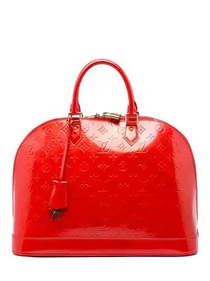 LOUIS VUITTON 2008 Monogram Vernis Alma Gm Handbag - Red