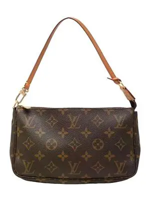 LOUIS VUITTON Monogram Pochette Accessoires Shoulder Bag - Brown