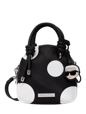 KARL LAGERFELD Karl Lagerfeld Ikon Polka-Dot Tote Bag